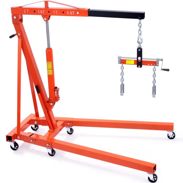 VEVOR 2-in-1 Hydraulic Engine Hoist & Leveler, 2 Ton (4400 lbs ...