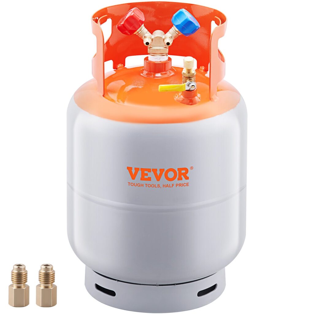 VEVOR 22.7kg Refrigerant Recovery Cylinder Tank, 400 PSI, Y-Valve, for ...