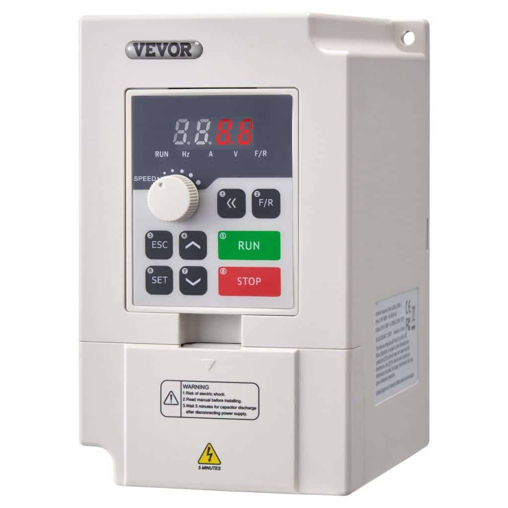 VEVOR 2.2kW 3HP VFD Inverter, 3-Phase AC 380V to 0–380V Output, 0–2000Hz Frequency Drive with ...