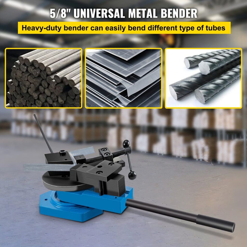 VEVOR SBG-40 Manual Metal Scroll Bender 3-in-1 Steel Rod Bending Tool ...