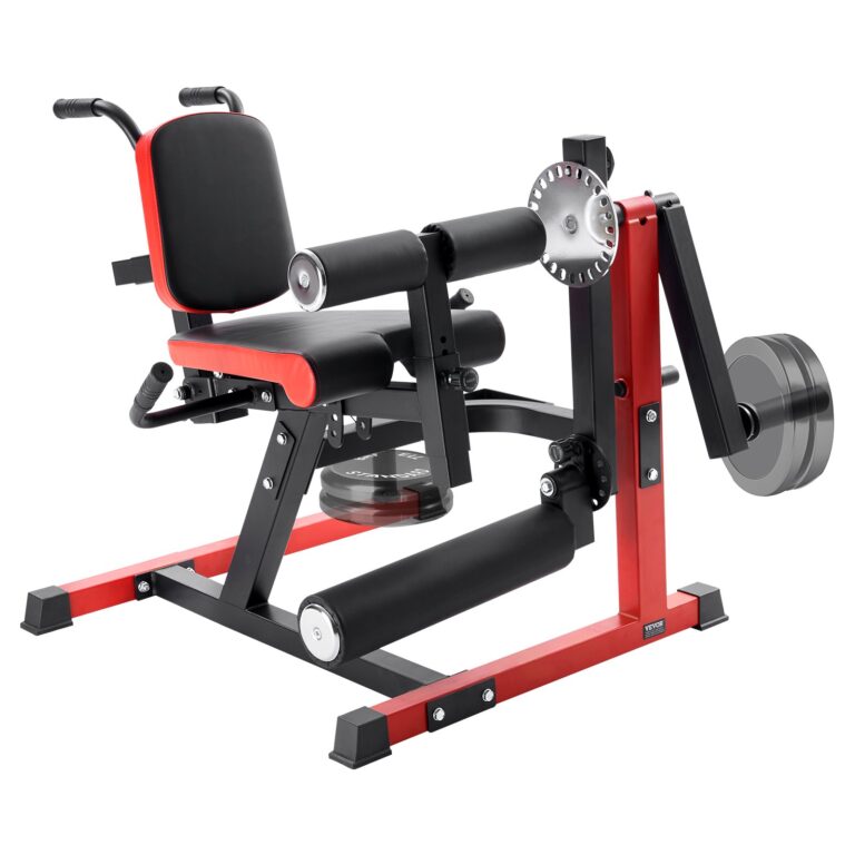 VEVOR Leg Extension & Curl Machine, Adjustable Seated Leg Exercise ...