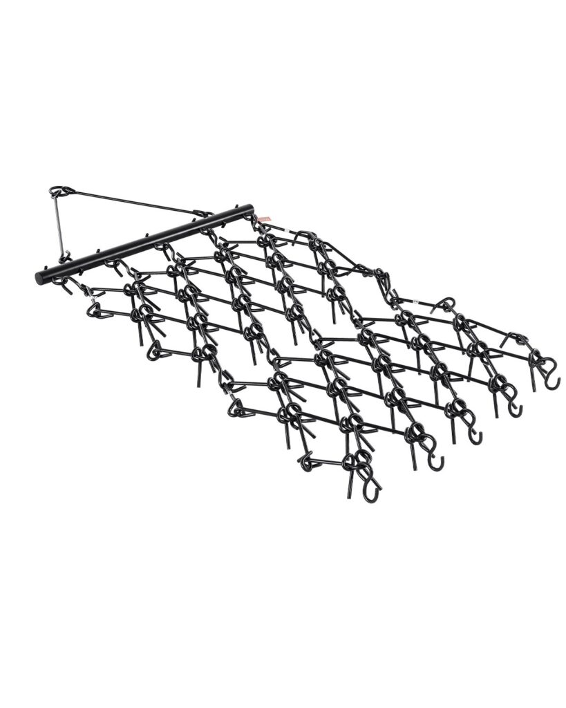 VEVOR 1.2 x 1.2 m Chain Drag Harrow with 69 Tines for ATV – Heavy-Duty ...