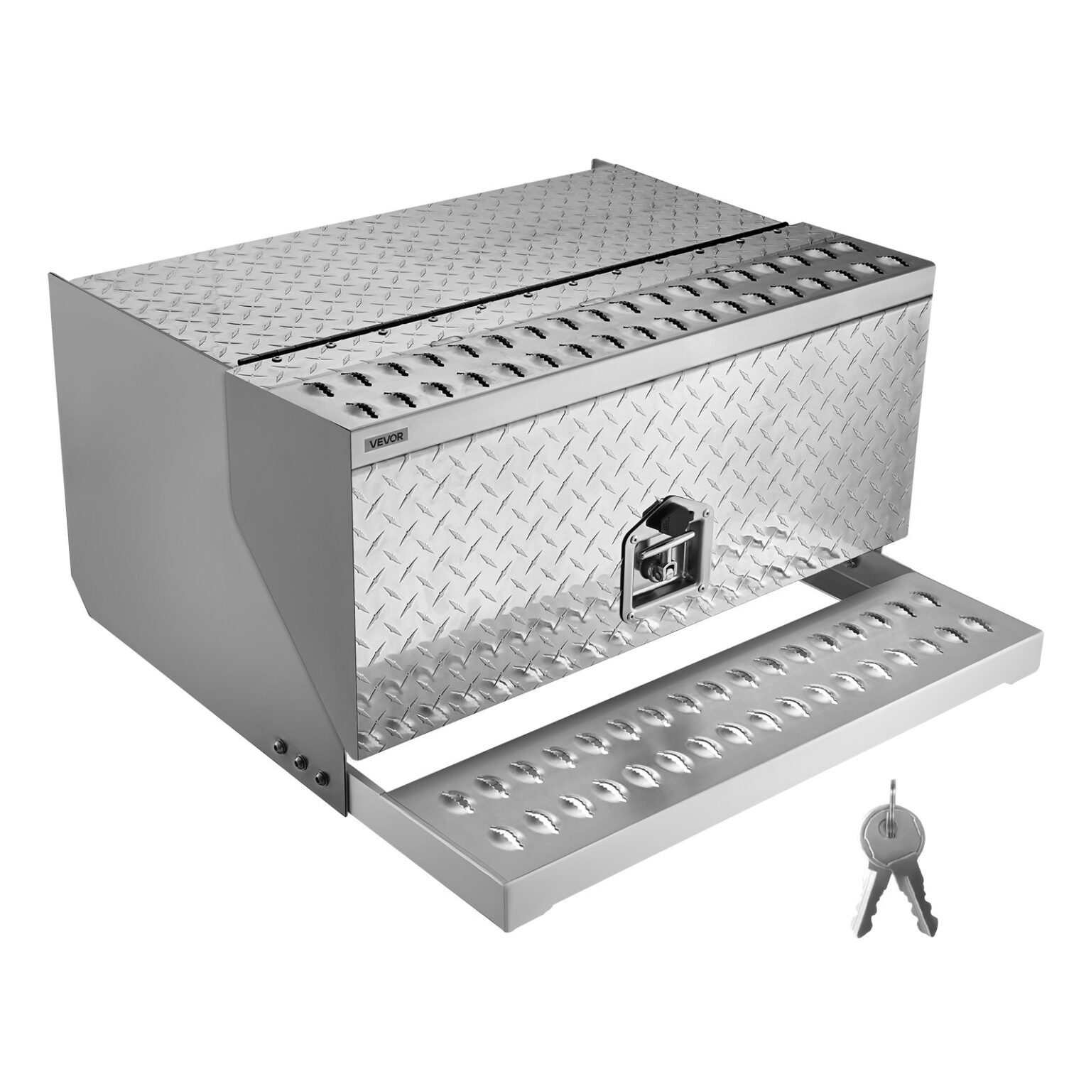 VEVOR 760x750x400 mm Aluminum Semi-Truck Step Tool Box – Waterproof ...