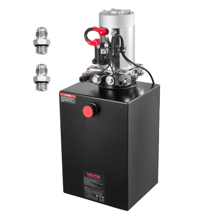 VEVOR 20L 12V Double Acting Hydraulic Power Unit, 22MPa Max Pressure, 3 ...