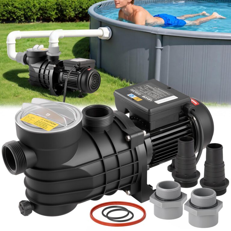 VEVOR 180W Above Ground Pool Pump with Filter Basket, 10,800 L/h Flow ...