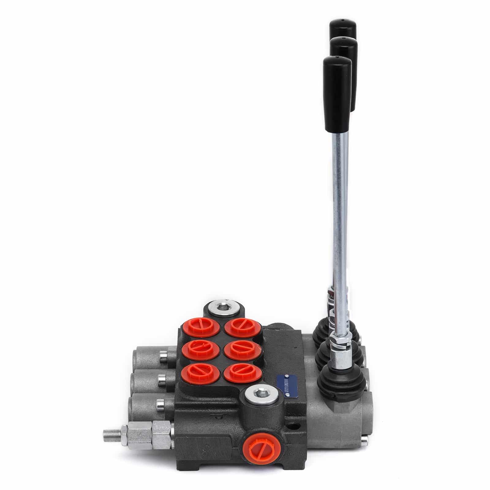 VEVOR 3-Spool 41.6 L/min Hydraulic Directional Control Valve, Double ...