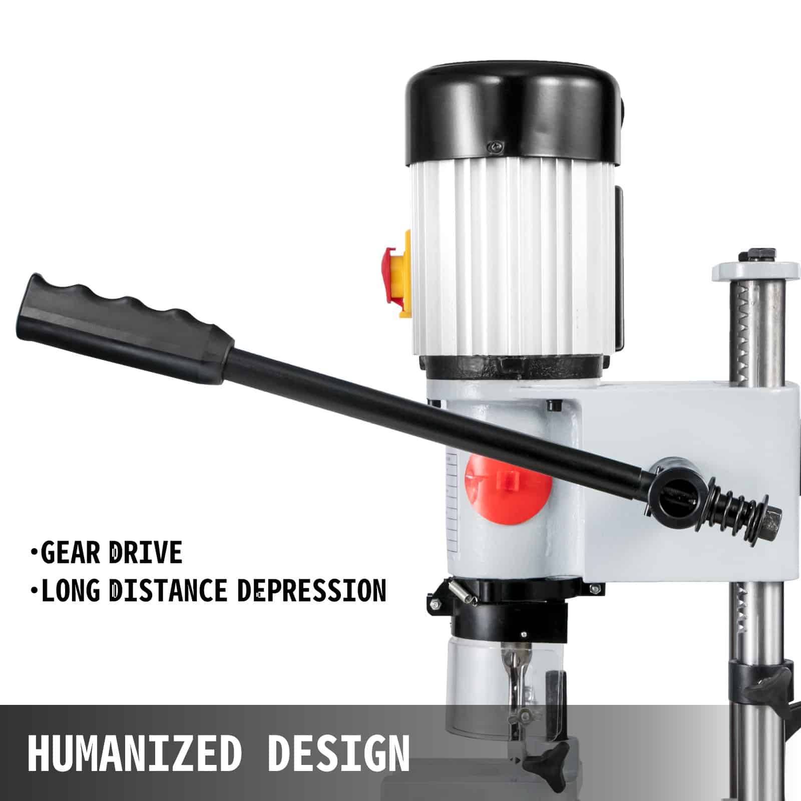 VEVOR 370W Benchtop Mortiser, 1400RPM, 13mm Chuck, For Wood Mortising, Metal Drilling & Internal ...
