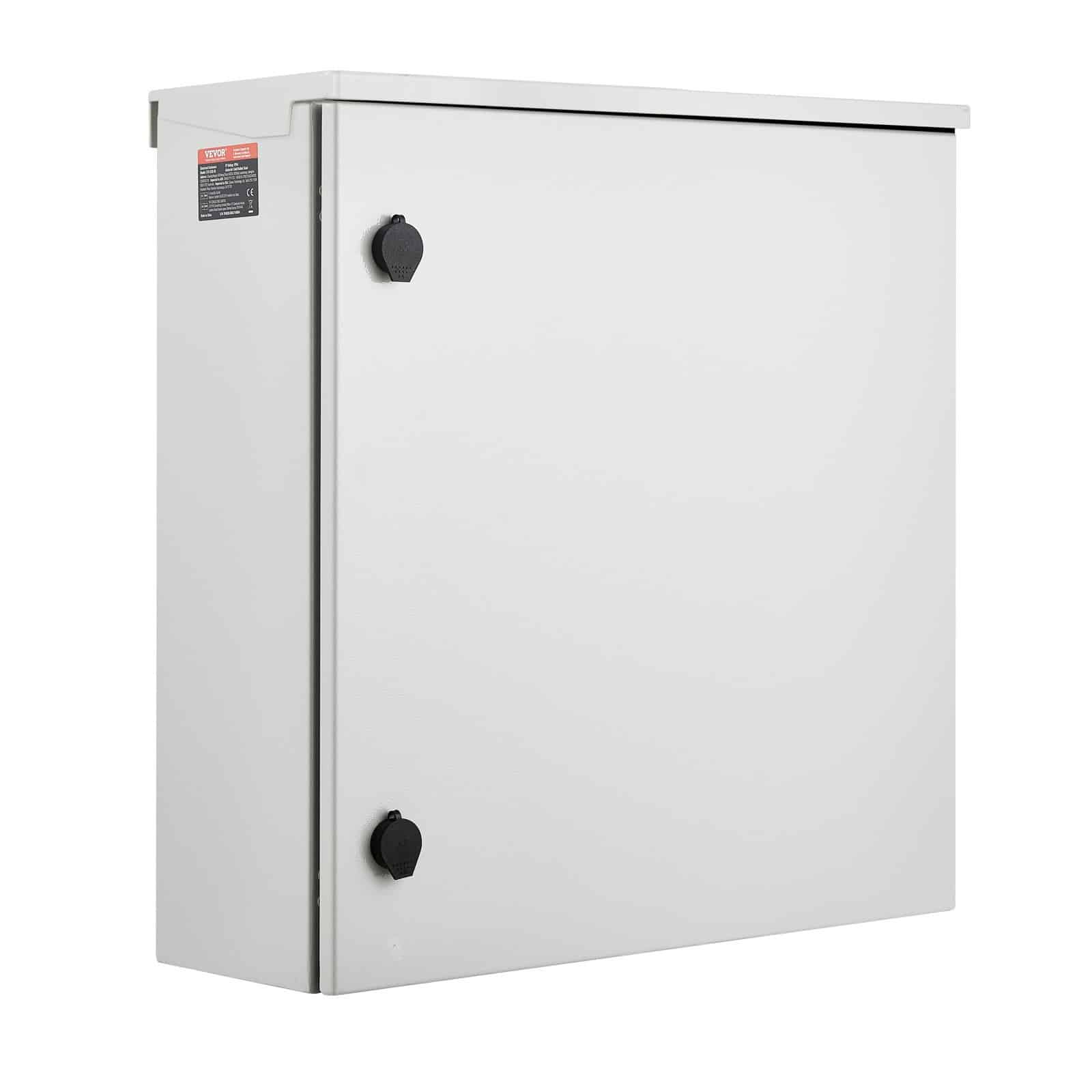 VEVOR IP65 Electrical Steel Enclosure Box 60x60x20 cm, Outdoor NEMA 4 ...