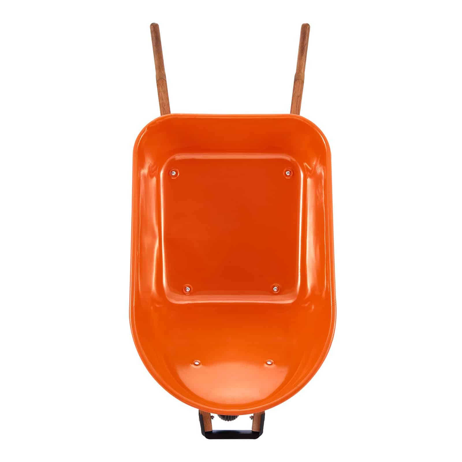 VEVOR One-Wheel Garden Wheelbarrow, 150 kg Load, 6 Cu. Ft. Tray, Foam ...
