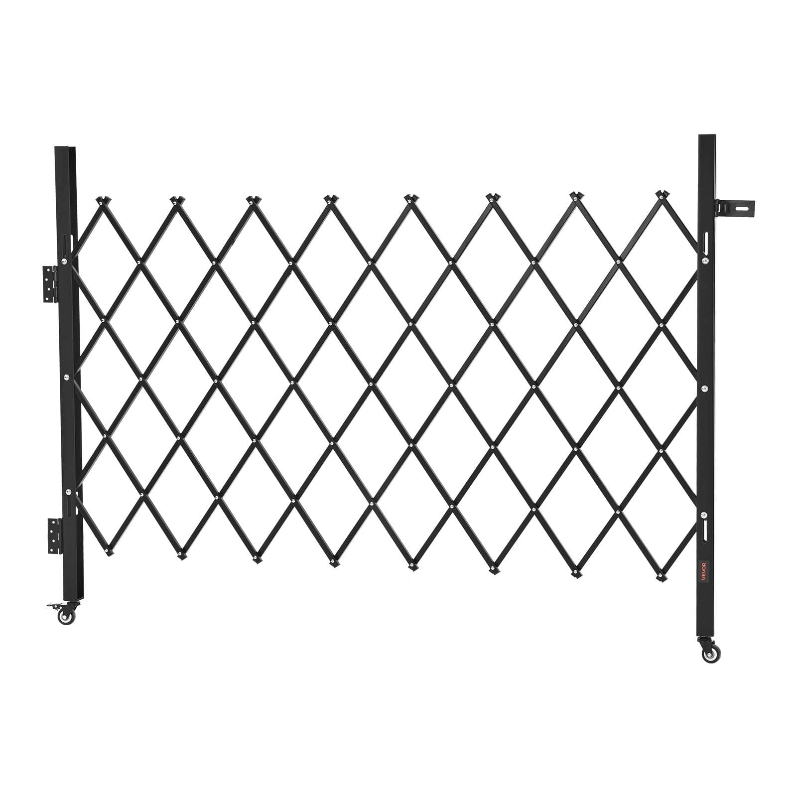 VEVOR Retractable Folding Security Gate 170×131 cm, Lockable Steel ...