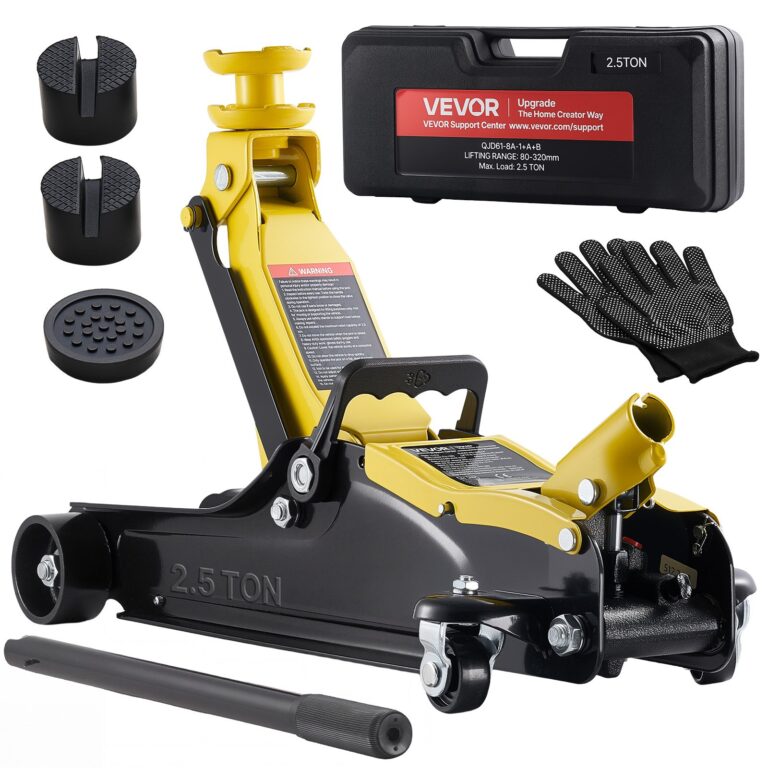 VEVOR Zema profila hidrauliskais grīdas domkrats 2.5T, 85–350 mm ...