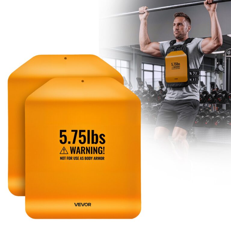 VEVOR Curved Weight Vest Plates 2.6 kg Pair, Steel Ergonomic Training ...