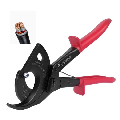 VEVOR Ratcheting Cable Cutter 400 mm², Spring Steel Blades, 1000V ...